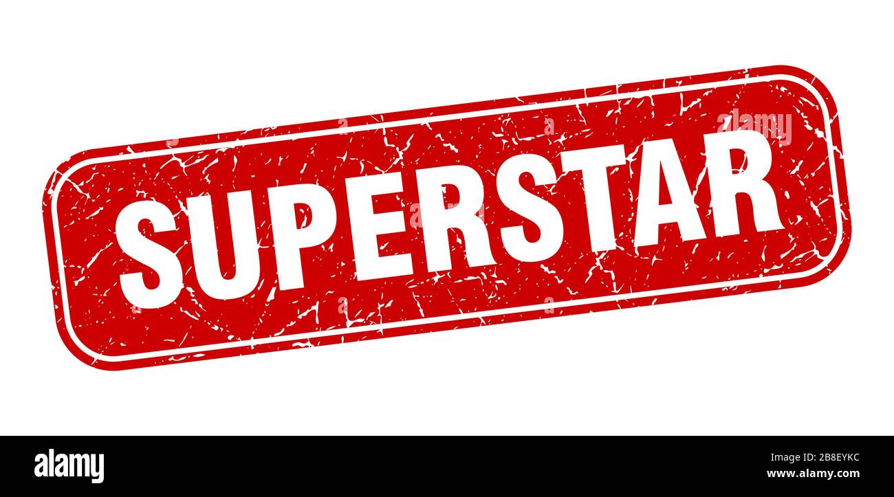 superstar stamp. superstar square grungy red sign Stock Vector Image ...