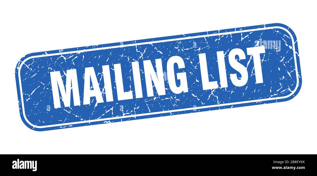 Mailing list stamp hi-res stock photography and images - Alamy