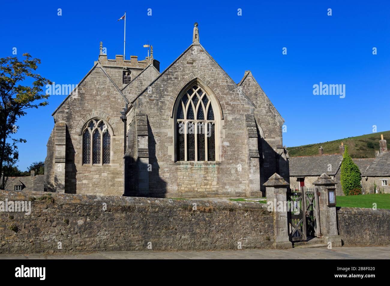 St Edwards Church Corfe Castle High Resolution Stock Photography and ...