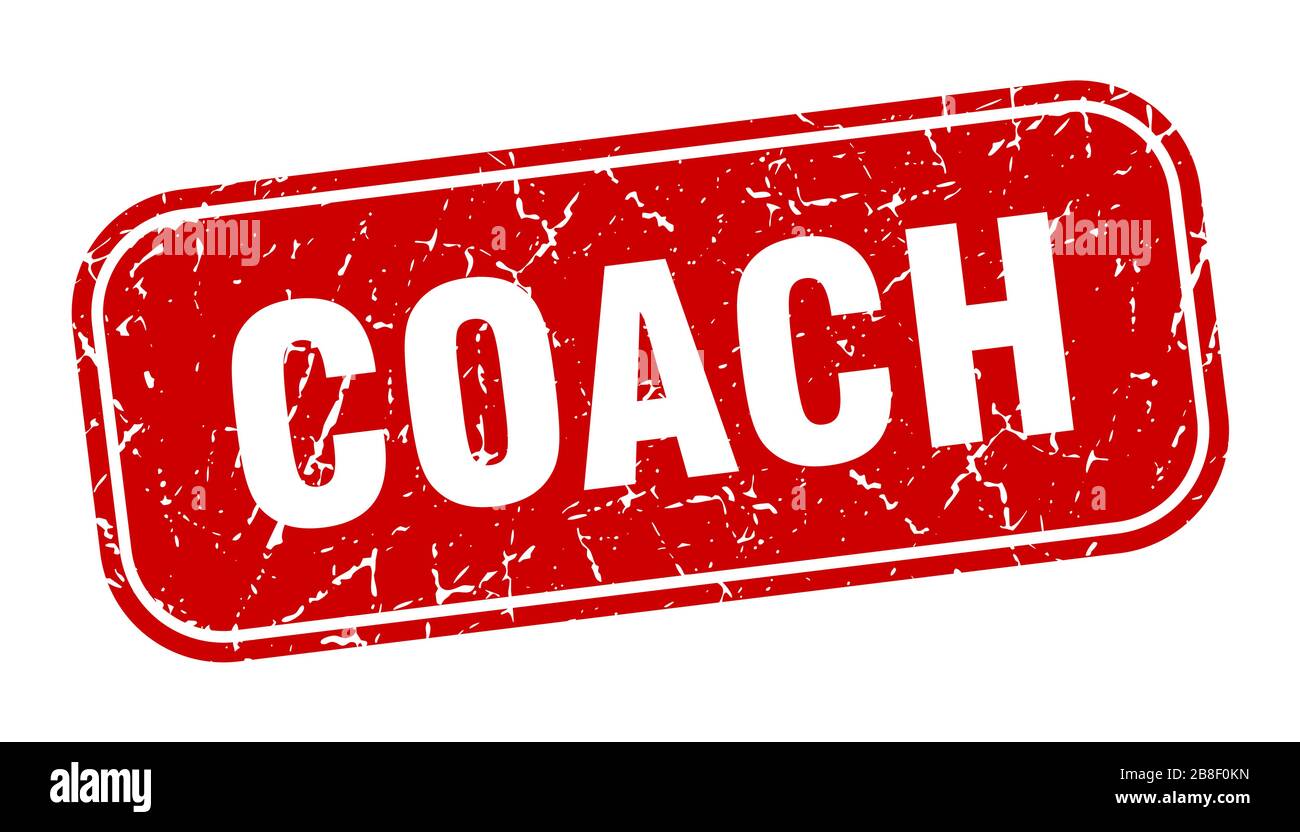 coach stamp. coach square grungy red sign Stock Vector Image & Art - Alamy
