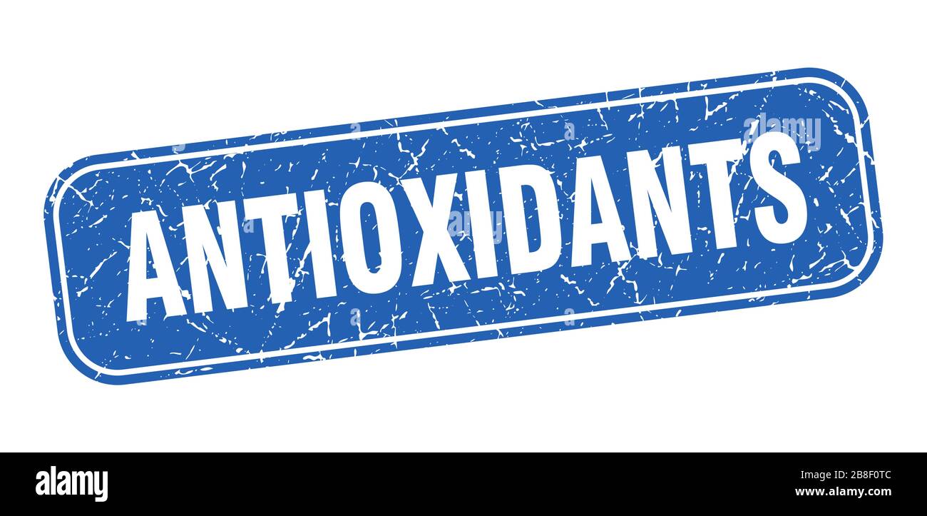 antioxidants stamp. antioxidants square grungy blue sign Stock Vector ...