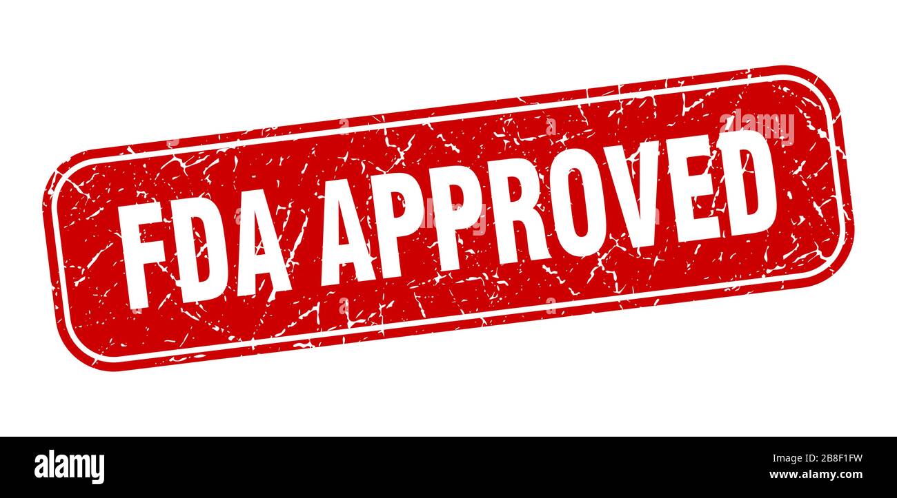 fda approved stamp. fda approved square grungy red sign Stock Vector ...