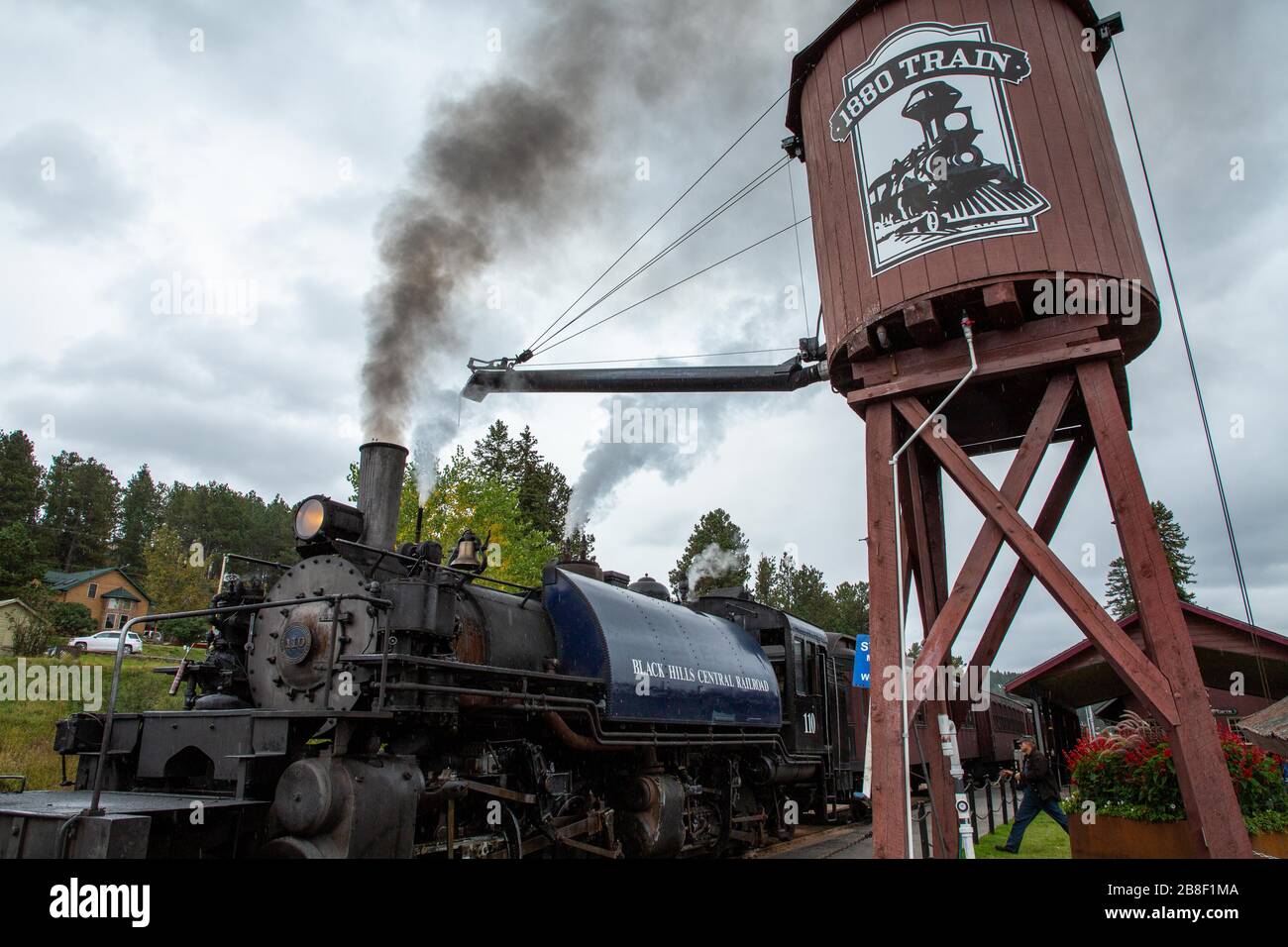 Steam train water tower hi-res stock photography and images - Alamy