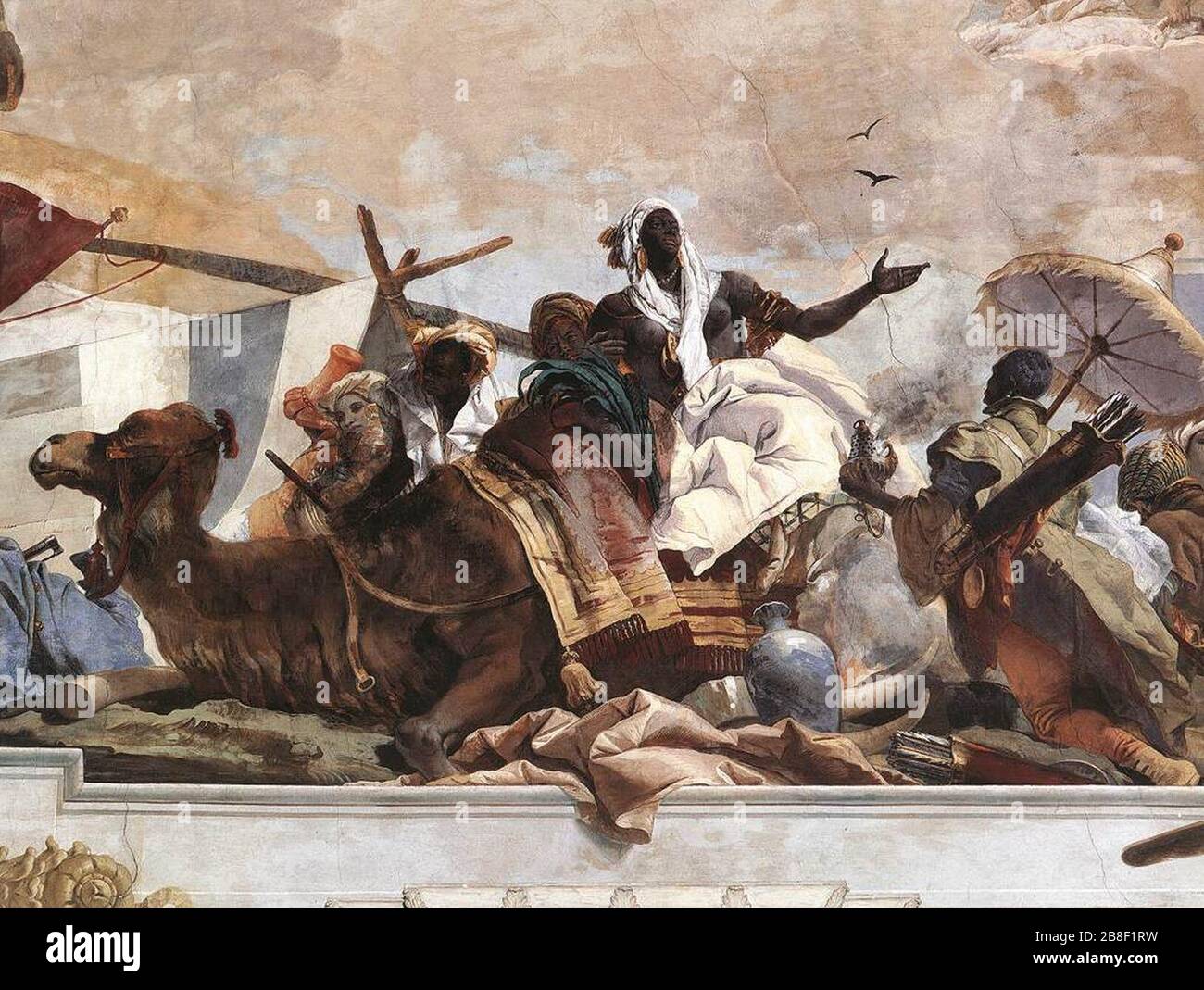 Giovanni Battista Tiepolo - Apollo and the Continents (Africa, right ...