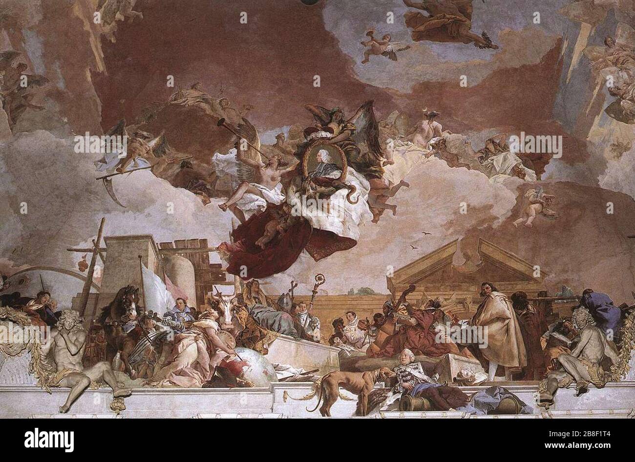 Giovanni Battista Tiepolo - Apollo and the Continents (Europe, overall ...