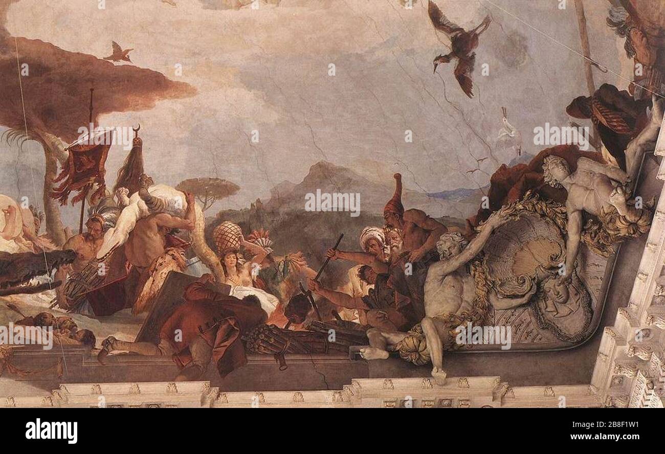 Giovanni battista tiepolo apollo continents hi-res stock photography ...
