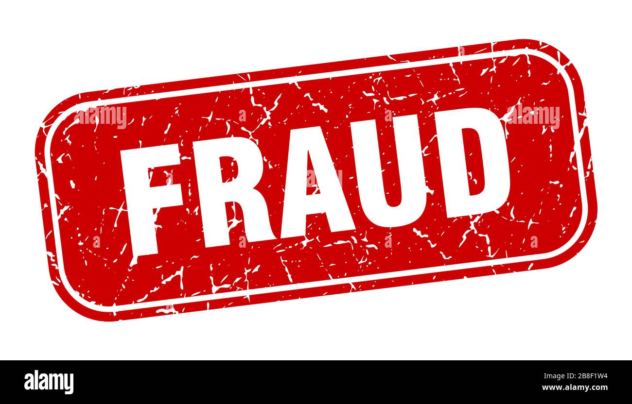 fraud stamp. fraud square grungy red sign Stock Vector Image & Art - Alamy