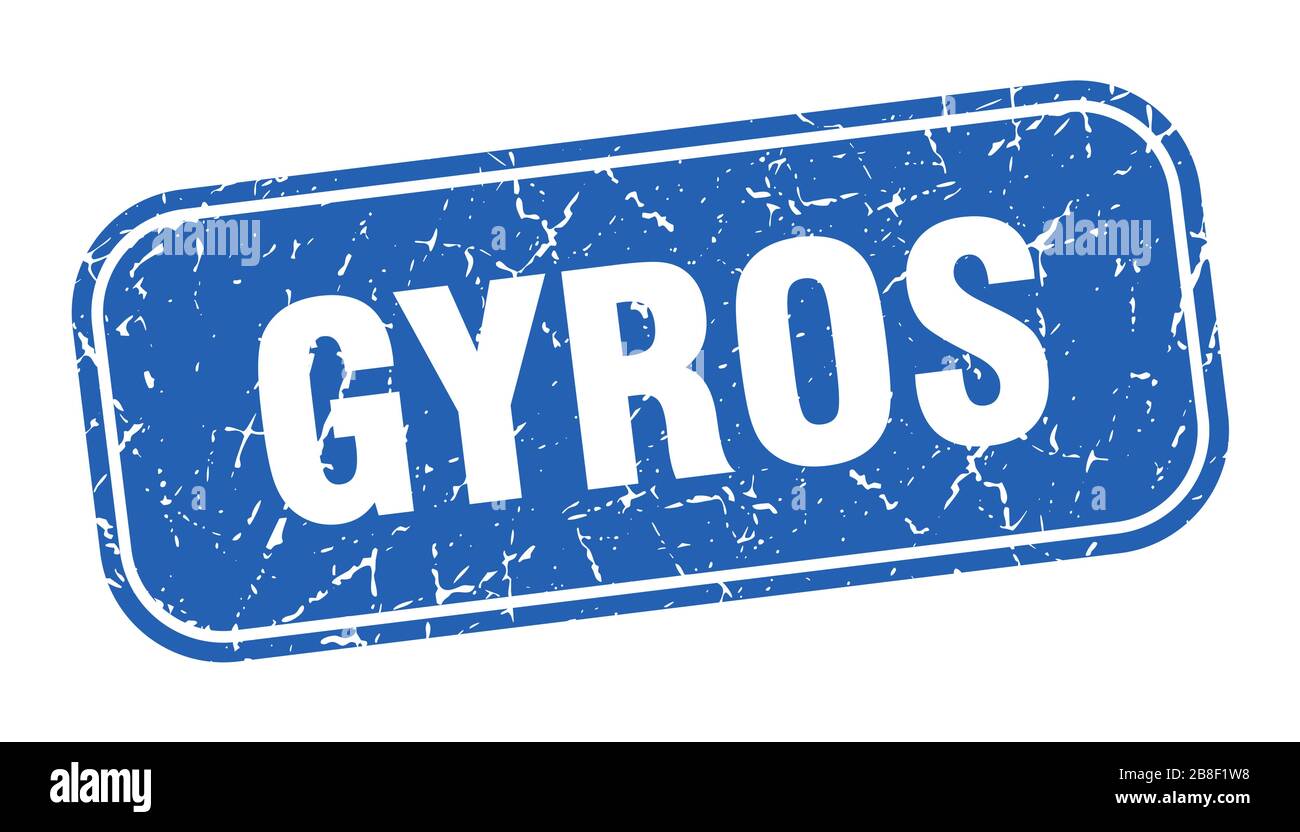 gyros stamp. gyros square grungy blue sign Stock Vector Image & Art - Alamy