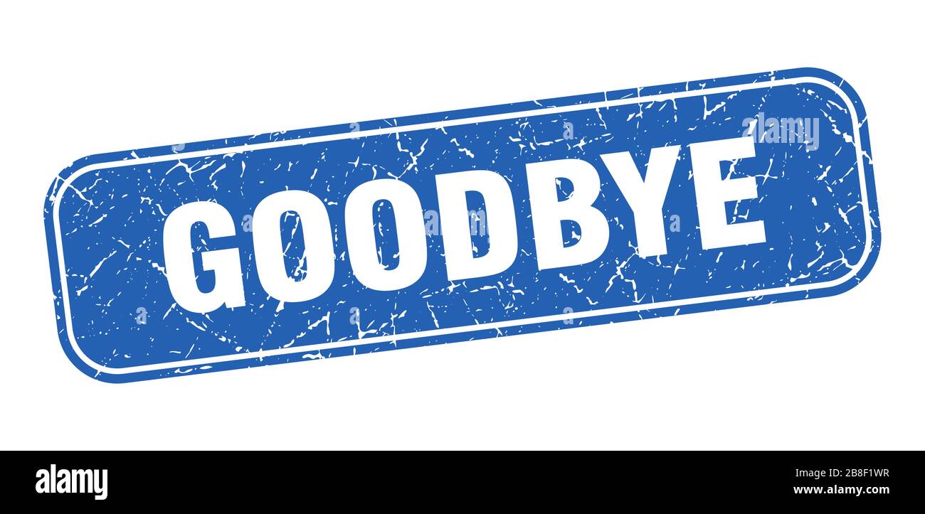 goodbye stamp. goodbye square grungy blue sign Stock Vector Image & Art ...