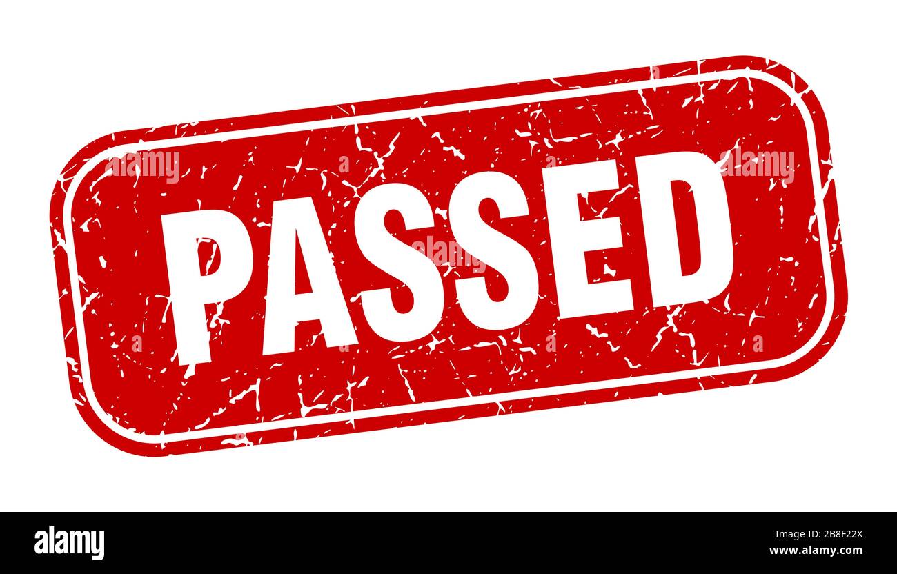 passed stamp. passed square grungy red sign Stock Vector Image & Art ...