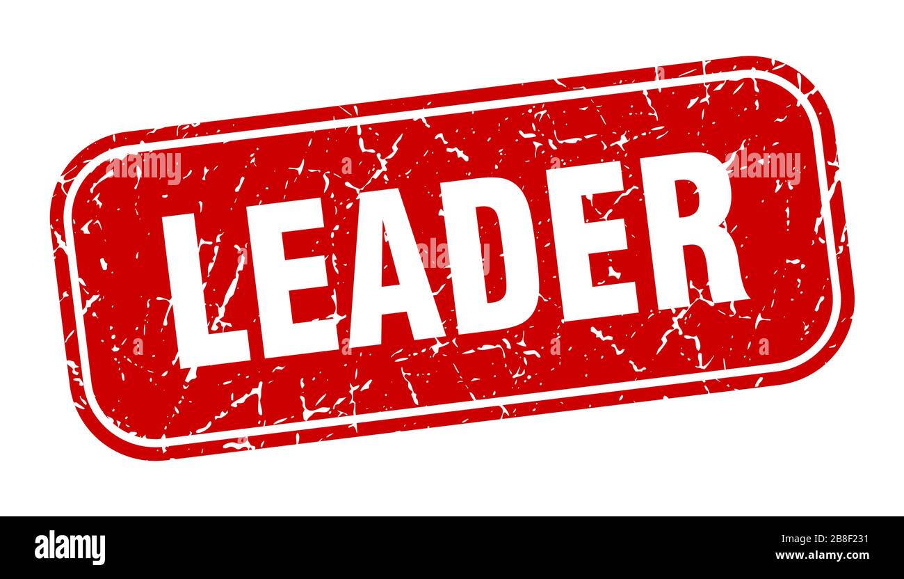 leader stamp. leader square grungy red sign Stock Vector Image & Art ...
