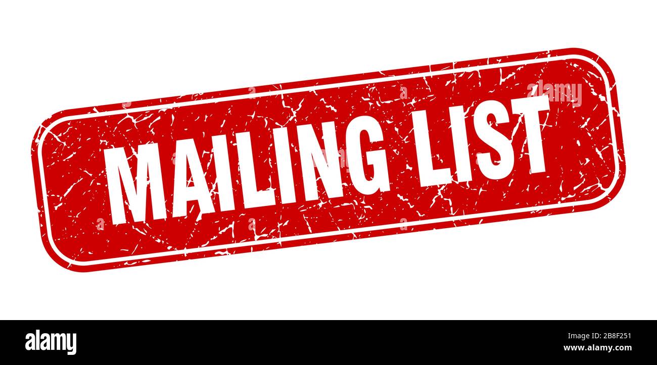 Mailing list stamp hi-res stock photography and images - Alamy