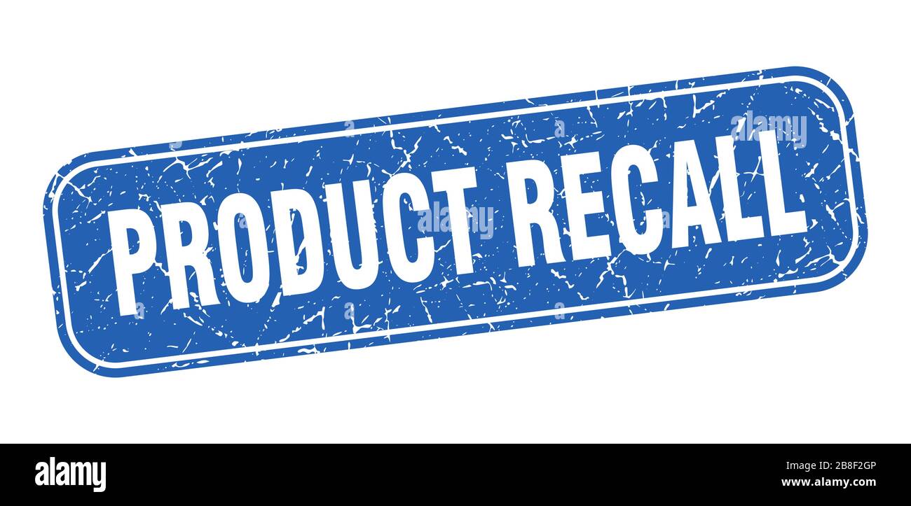 product recall stamp. product recall square grungy blue sign Stock ...