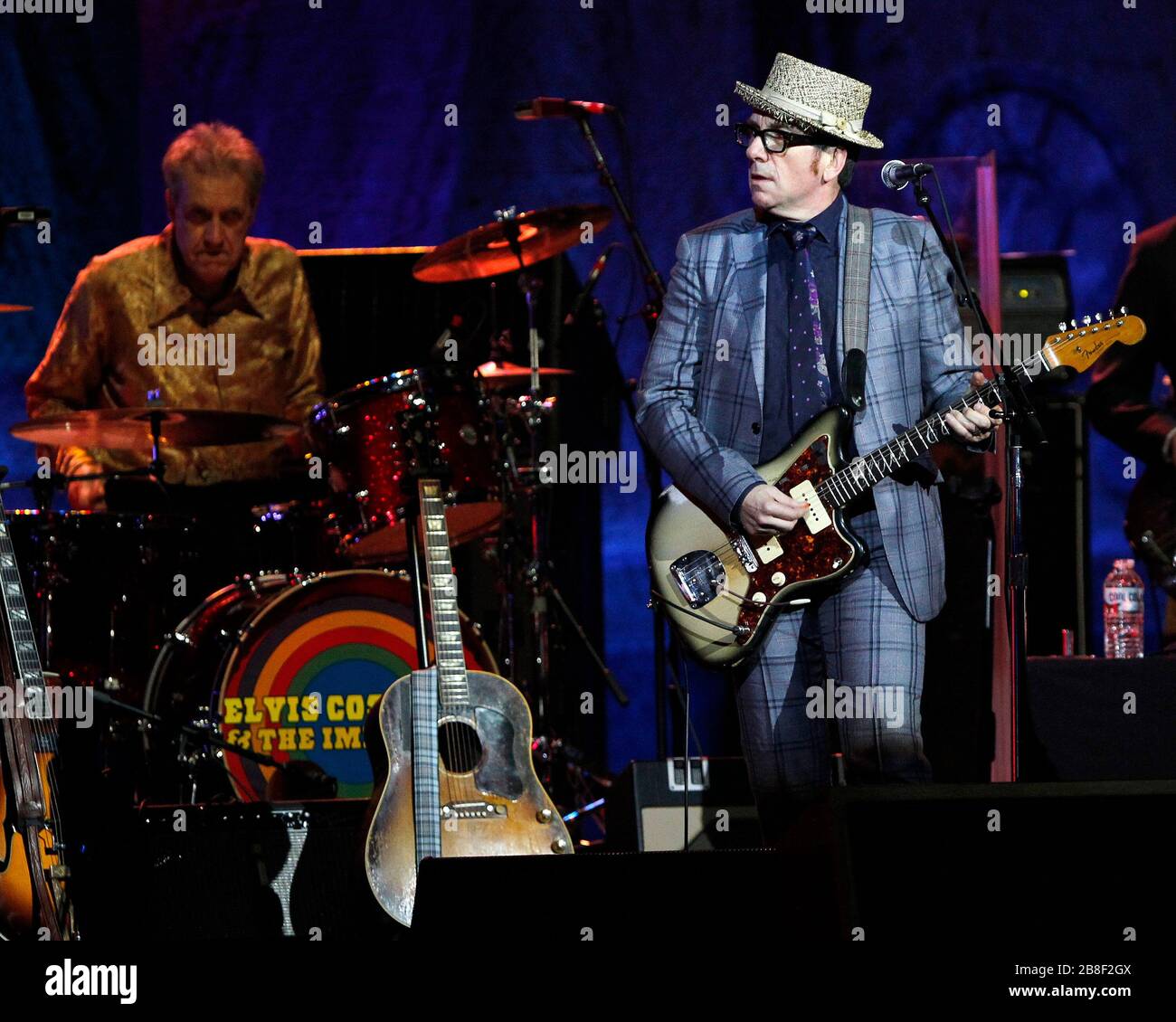 Elvis Costello performs at the Seminole Hard Rock Live Arena in ...