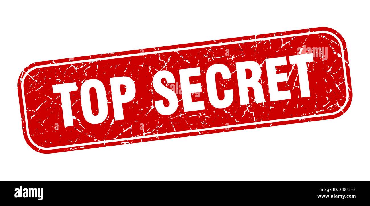 top secret stamp. top secret square grungy red sign Stock Vector Image ...