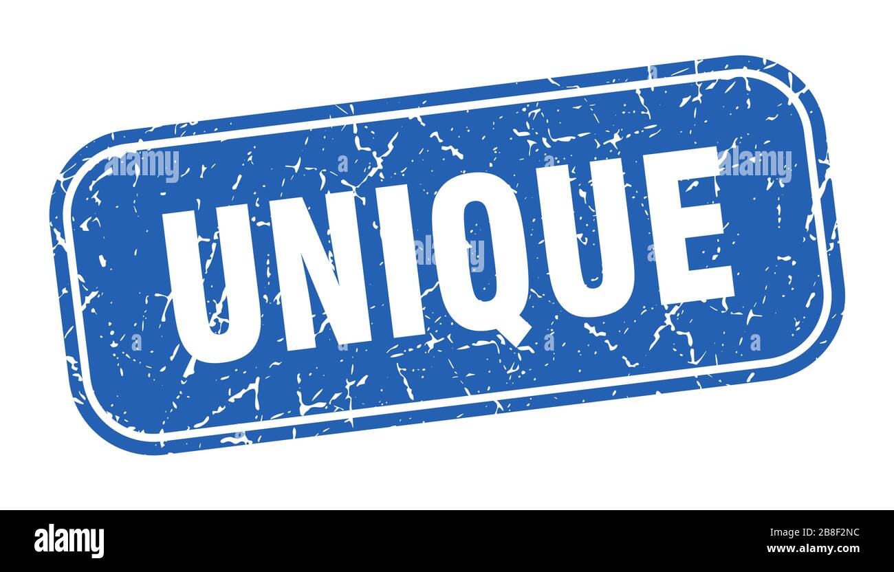 unique stamp. unique square grungy blue sign Stock Vector Image & Art ...