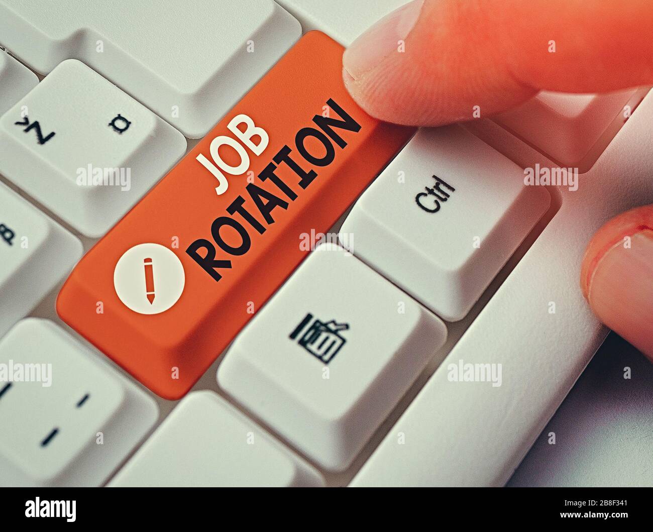 Handwriting text writing Job Rotation. Conceptual photo the practice of ...