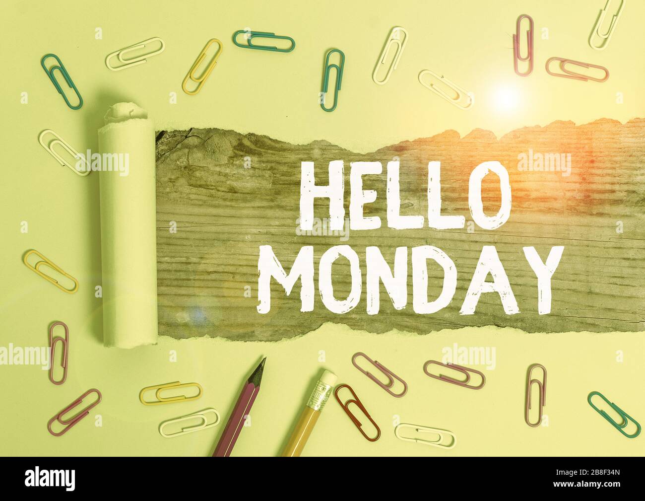 Word writing text Hello Monday. Business photo showcasing greetings or ...
