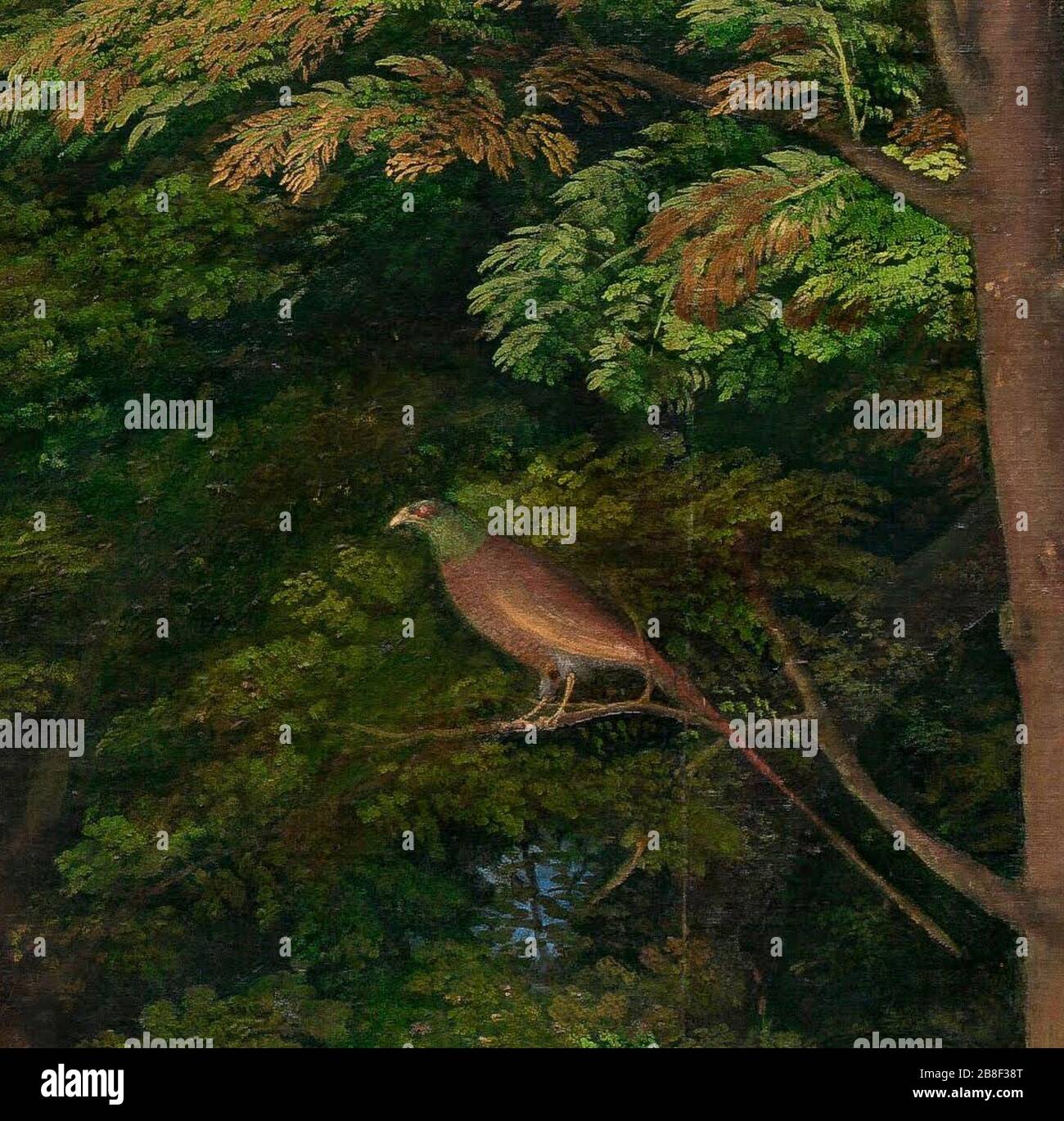 Giovanni Bellini and Titian - The Feast of the Gods - Detail- trees ...