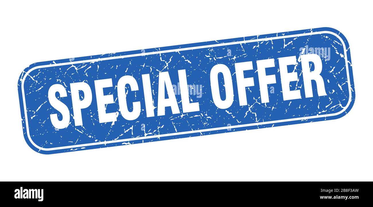 special offer stamp. special offer square grungy blue sign Stock Vector ...
