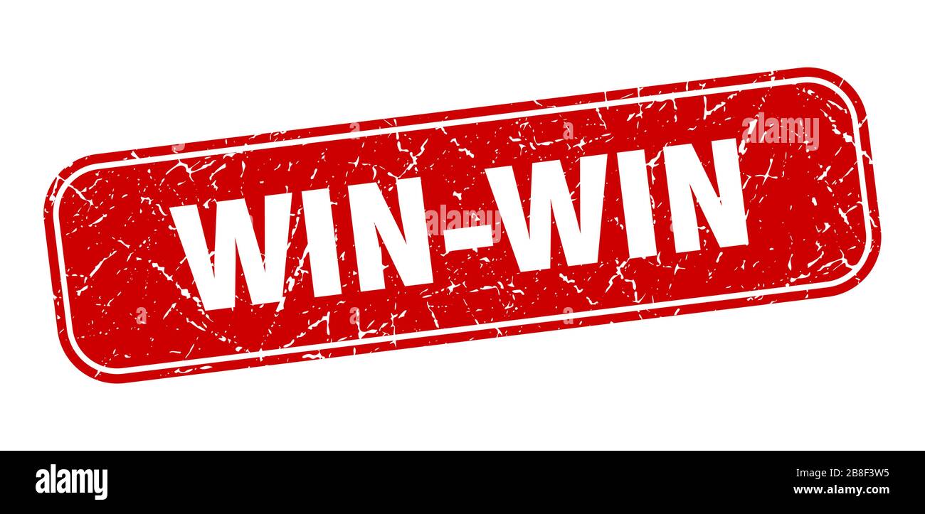 win-win stamp. win-win square grungy red sign Stock Vector Image & Art ...