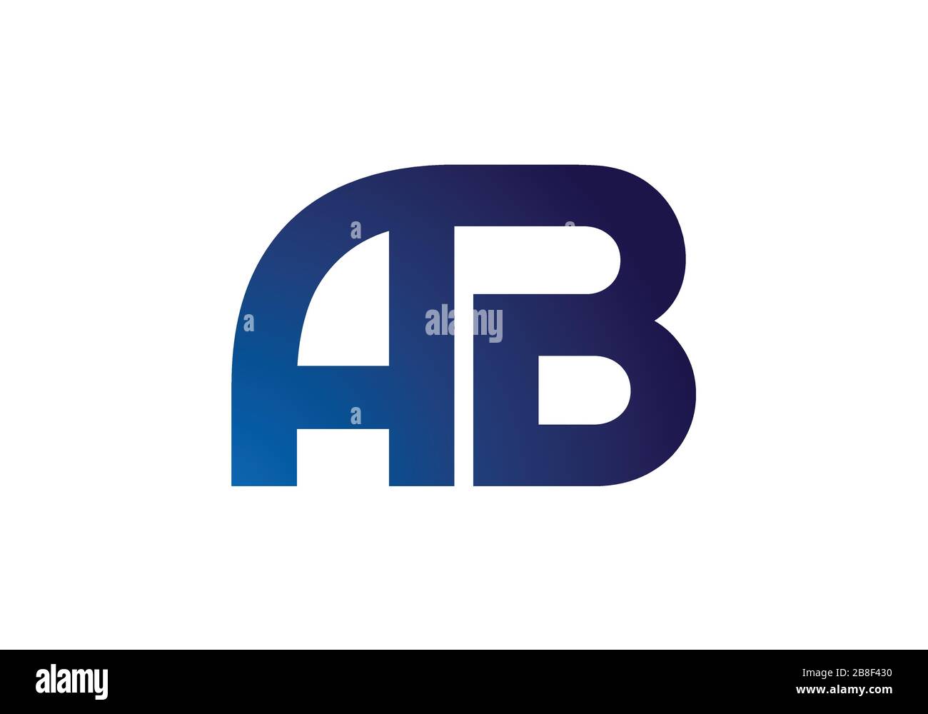 A B, AB Initial Letter Logo design vector template, Graphic Alphabet ...