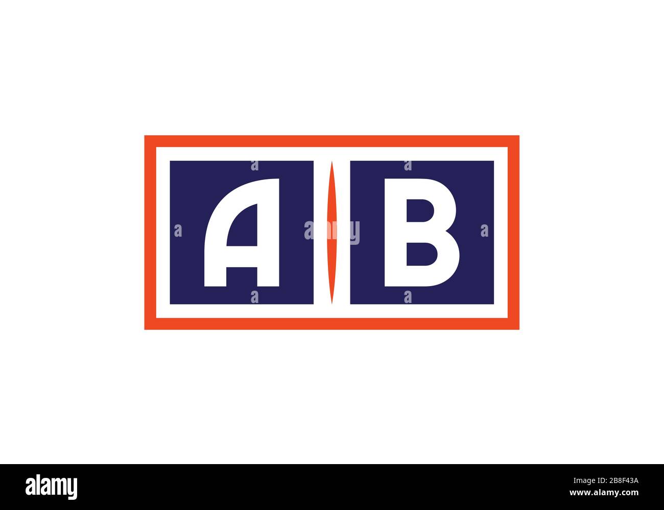 A B, AB Initial Letter Logo design vector template, Graphic Alphabet ...