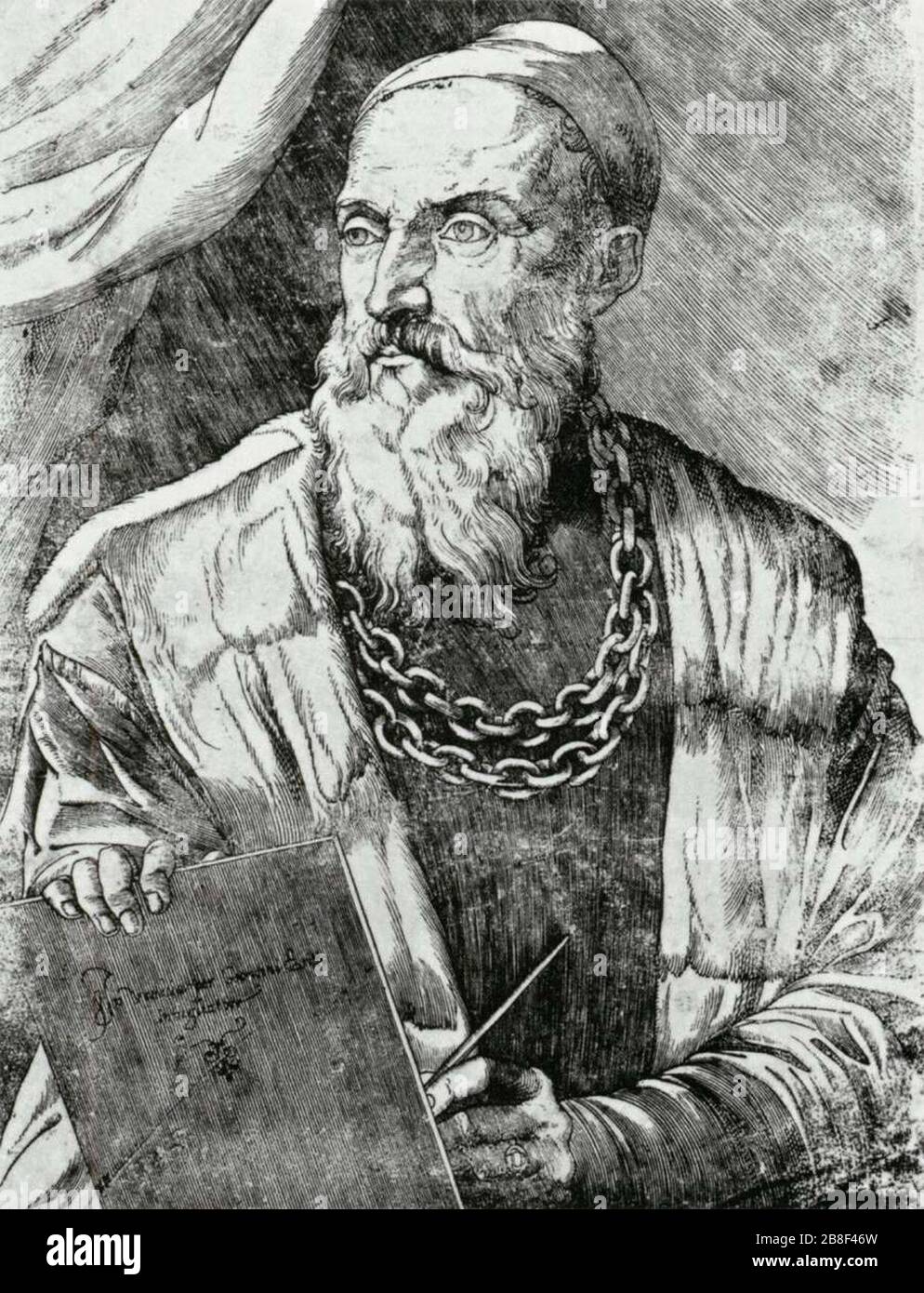 Giovanni Britto - Self-Portrait by Titian Stock Photo - Alamy