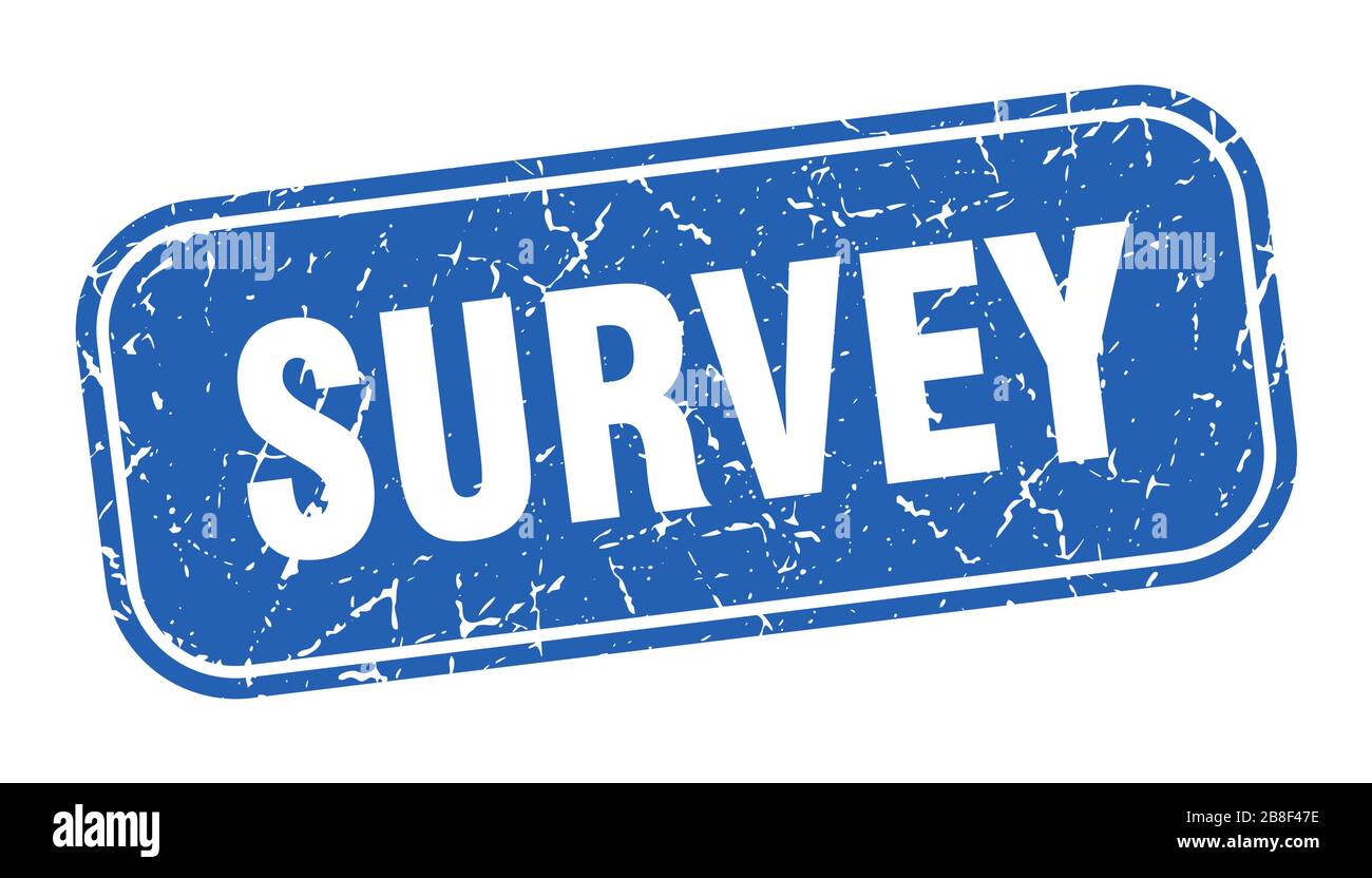 survey stamp. survey square grungy blue sign Stock Vector Image & Art ...