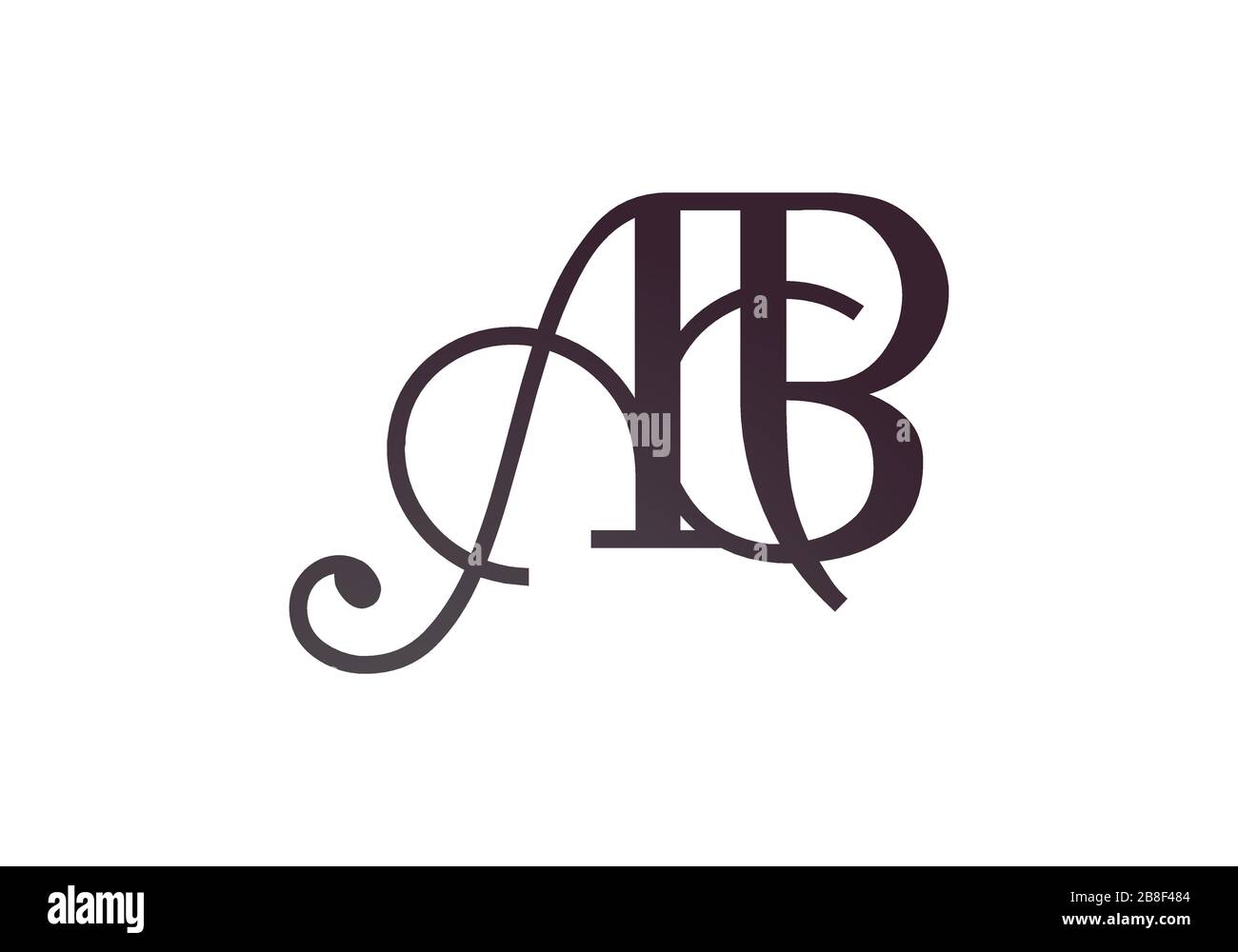 A B, AB Initial Letter Logo design vector template, Graphic Alphabet ...