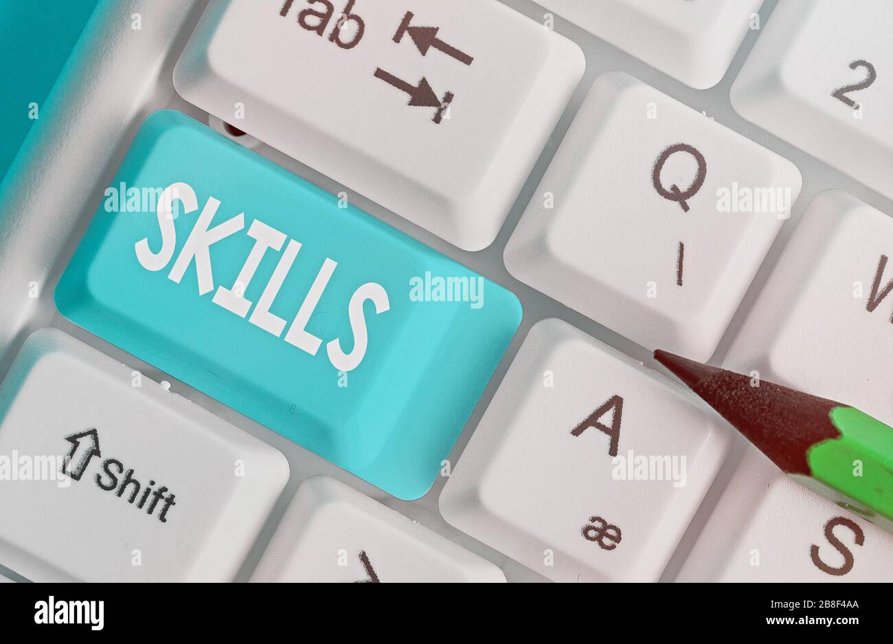 Text sign showing Skills. Business photo text ability do something very ...