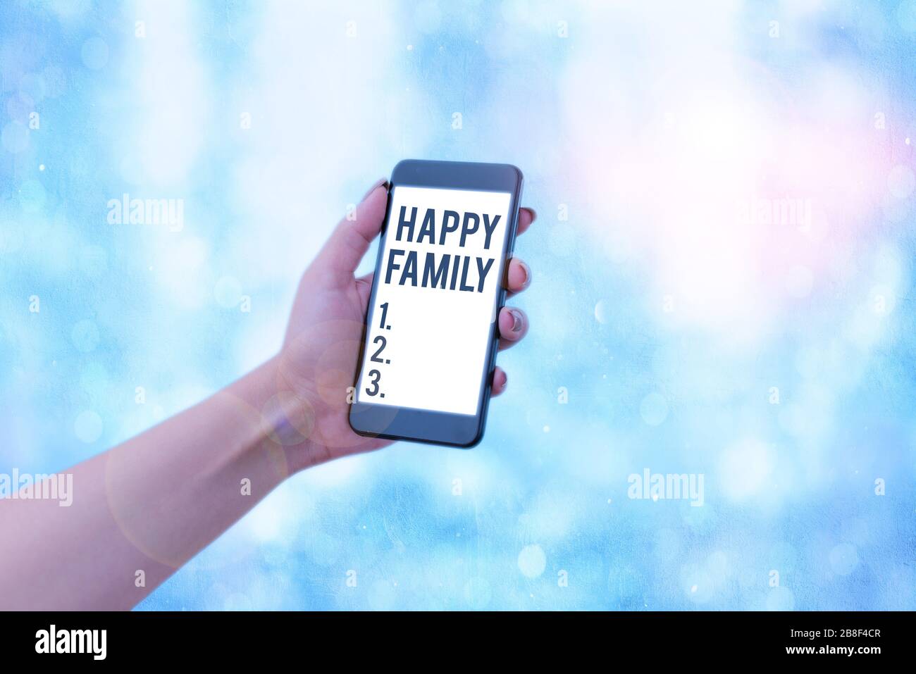 Word writing text Happy Family. Business photo showcasing family ...