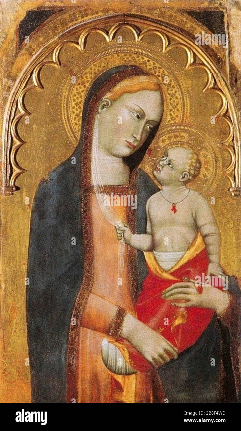 Giovanni di Niccola da Pisa, Madonna col Bambino (particolare di ...