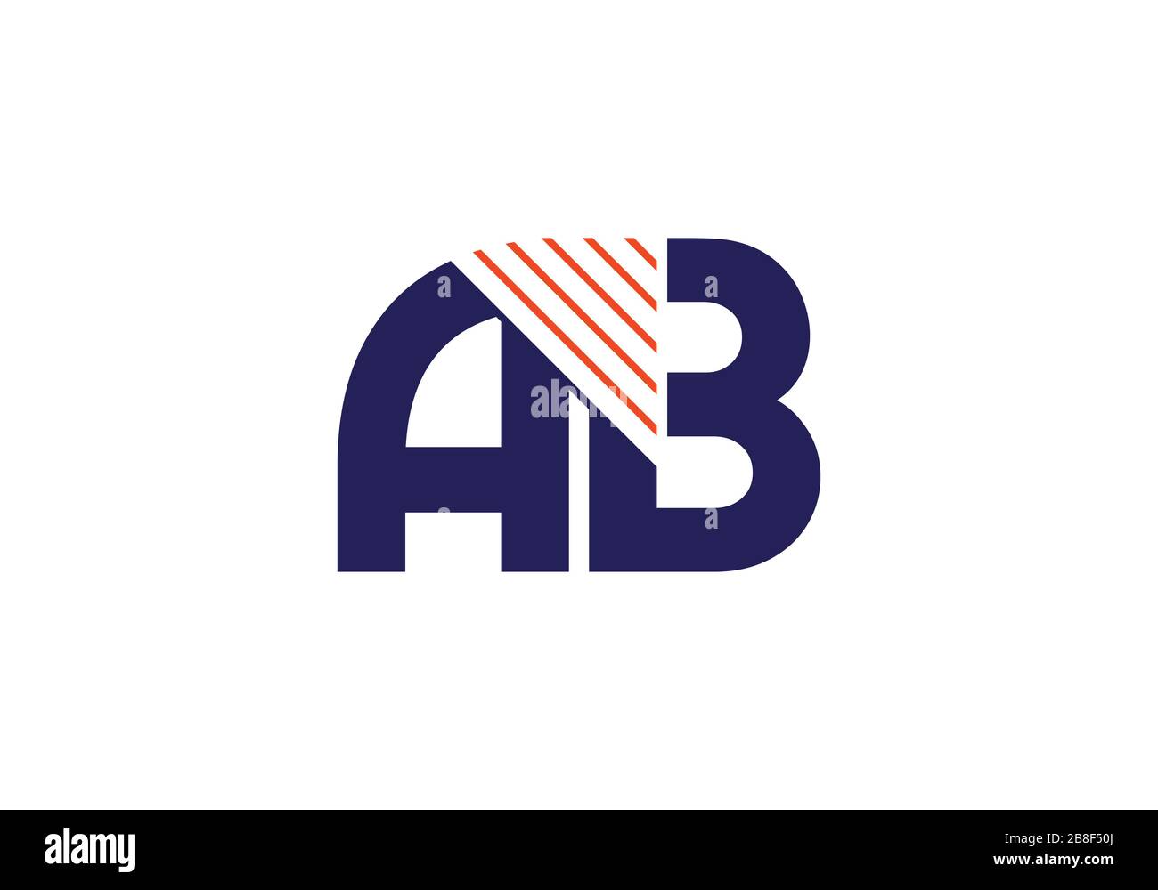 A B, AB Initial Letter Logo design vector template, Graphic Alphabet ...