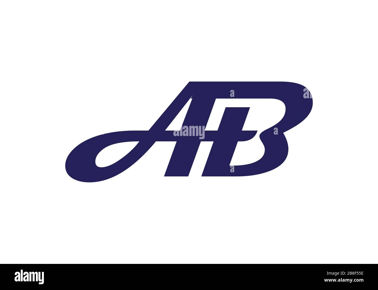 A B, AB Initial Letter Logo design vector template, Graphic Alphabet ...