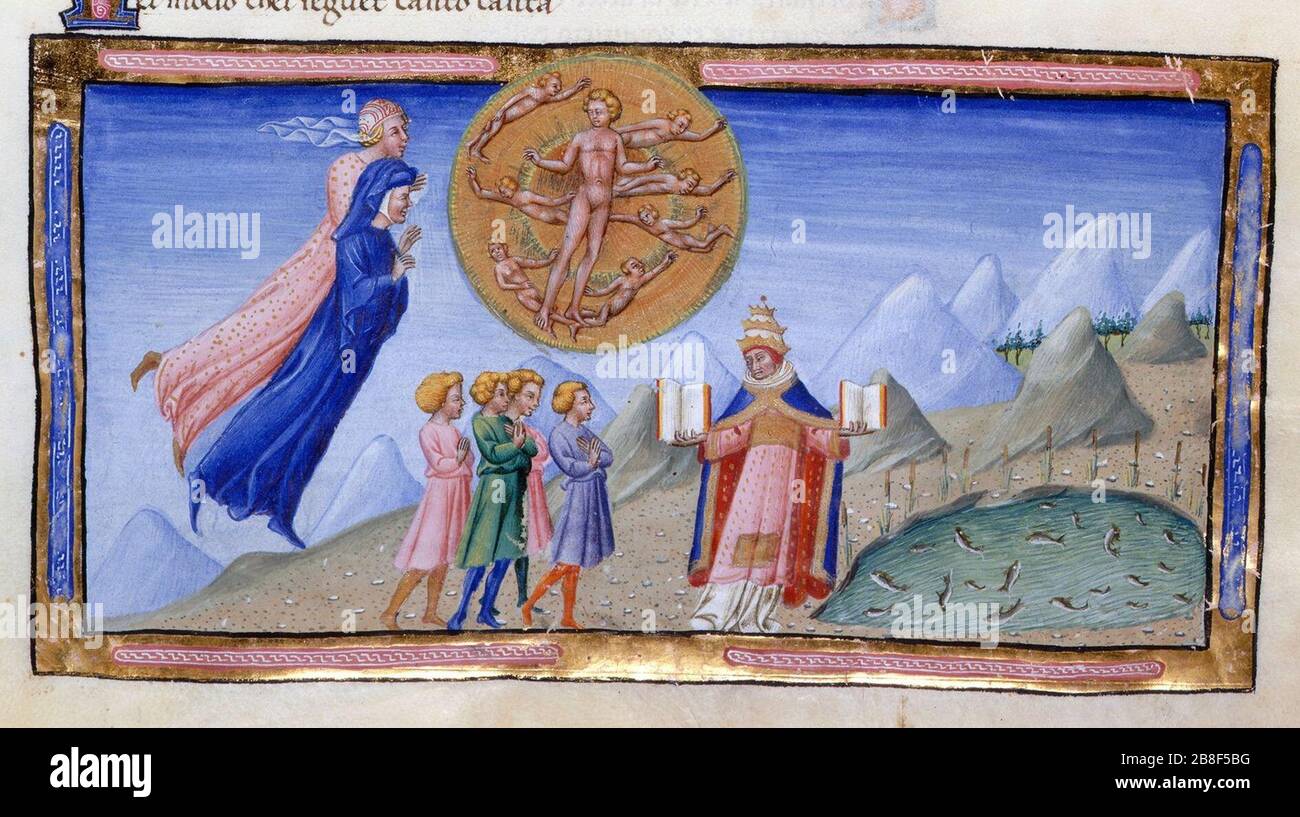 Giovanni di paolo, paradiso 10 dante e beatrice Stock Photo - Alamy