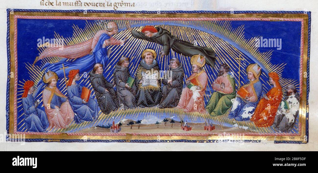 Giovanni di paolo, paradiso 23 dante, beatrice e santi Stock Photo - Alamy