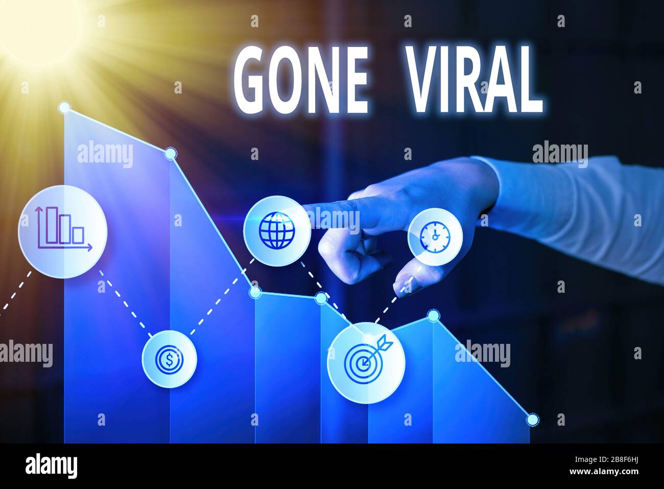 Writing note showing Gone Viral. Business concept for link that spreads ... Writing note showing Gone Viral. Business concept for link that spreads ...