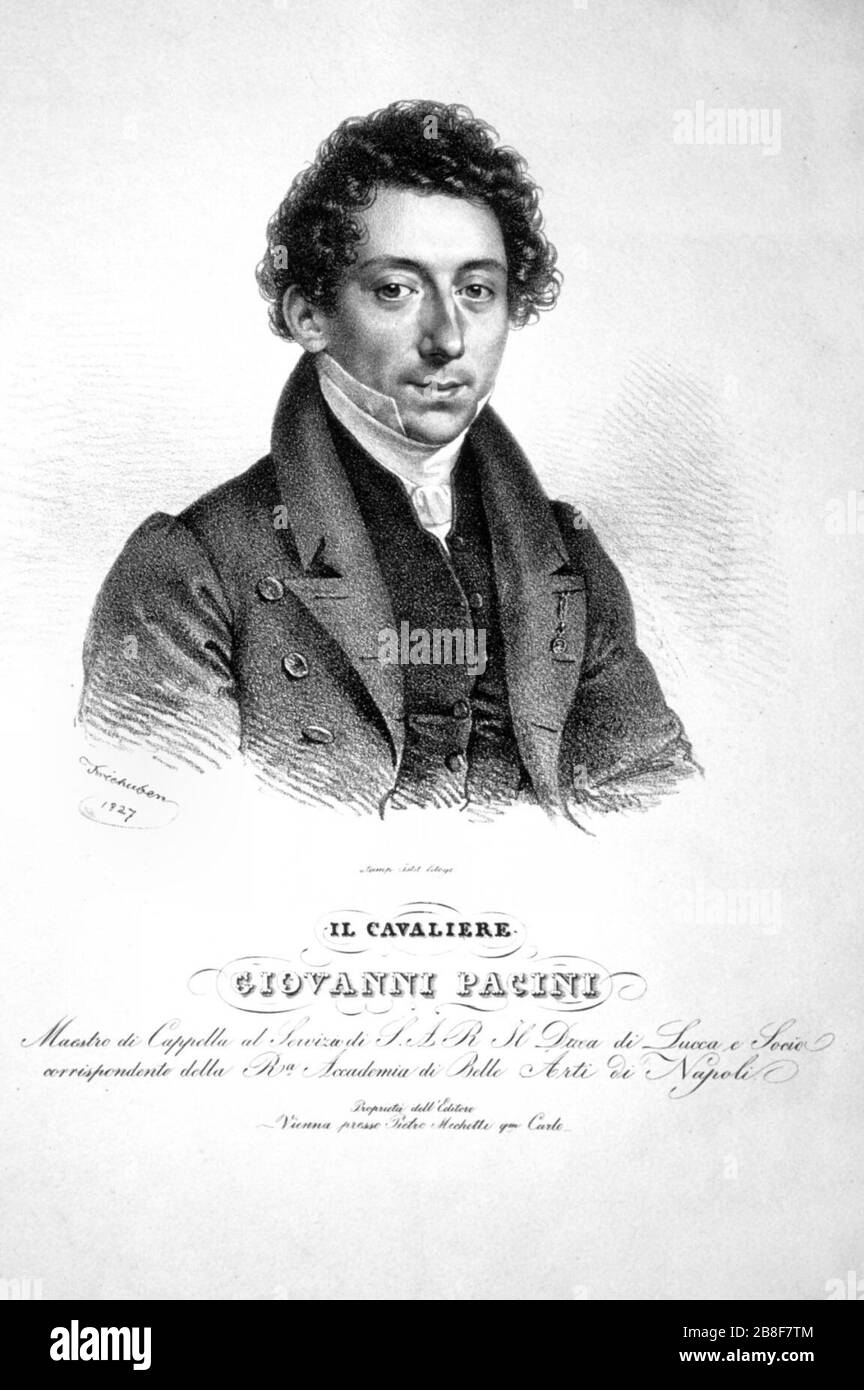 Giovanni Pacini by Kriehuber Stock Photo - Alamy