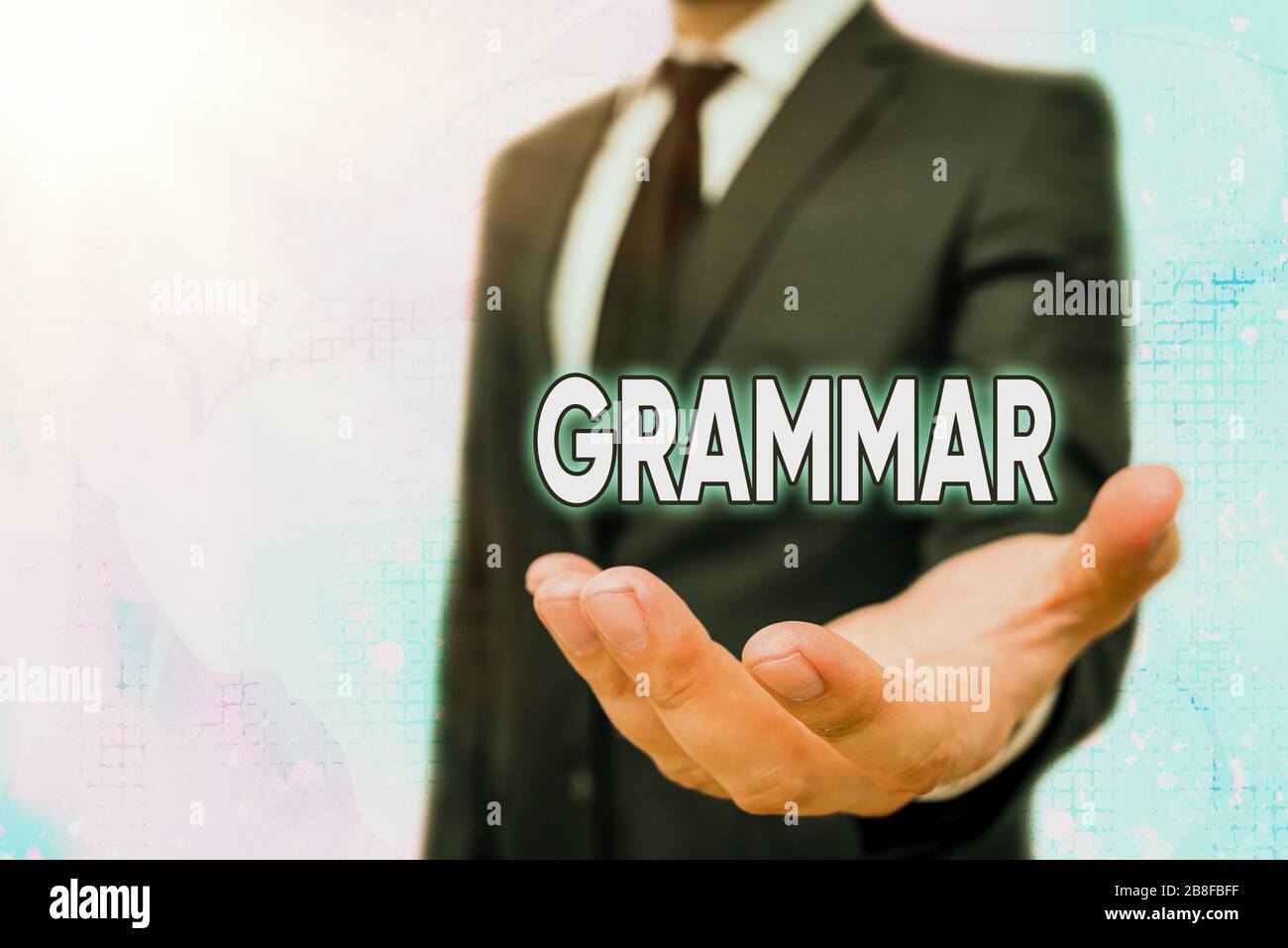 Conceptual hand writing showing Grammar. Concept meaning whole system ...