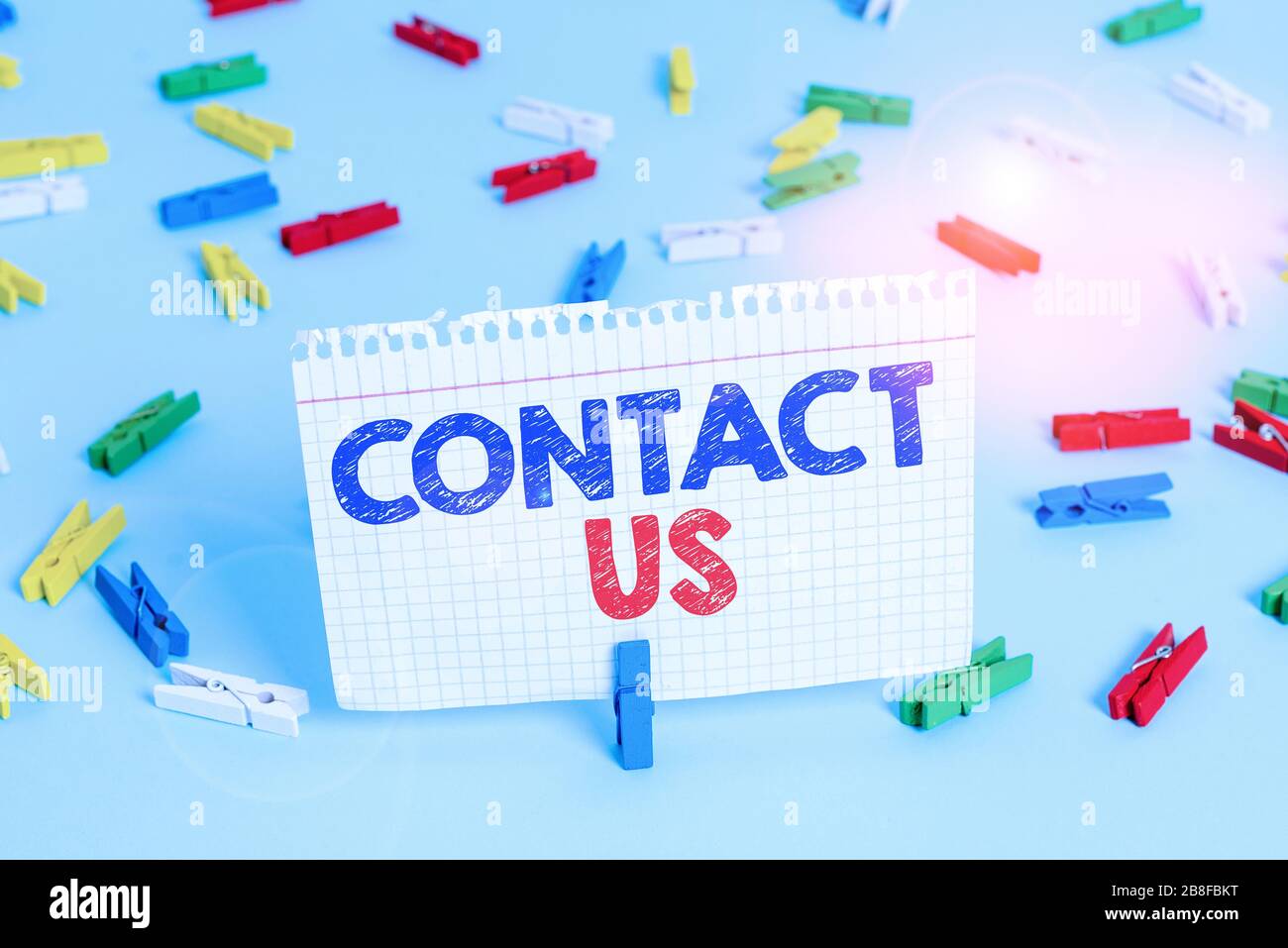 Writing note showing Contact Us. Business concept for Term used to ...