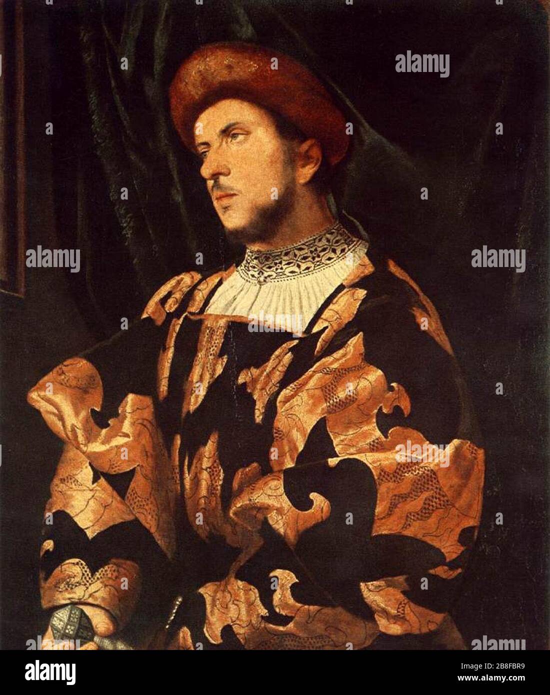 Girolamo Romanino - Portrait of a Man Stock Photo - Alamy