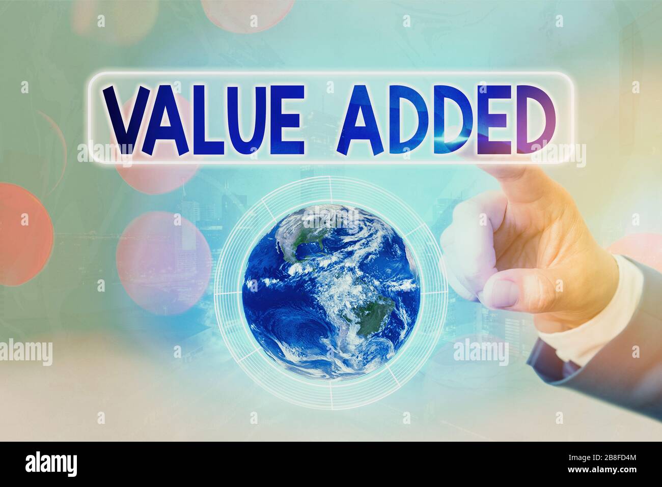Writing note showing Value Added. Business concept for the extra value ...