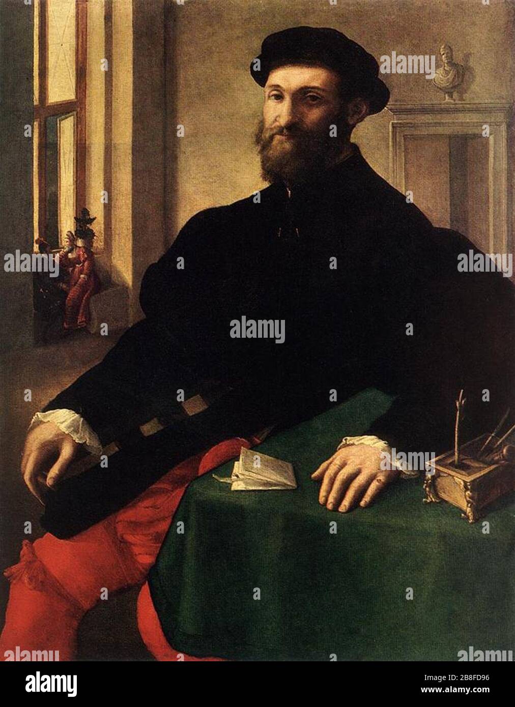 Giulio Campi - Portrait of a Man Stock Photo - Alamy