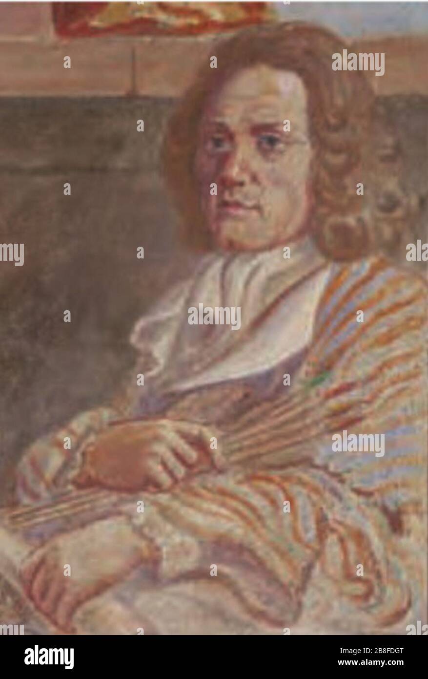 Giulio Quaglio (II) self-portrait Stock Photo - Alamy