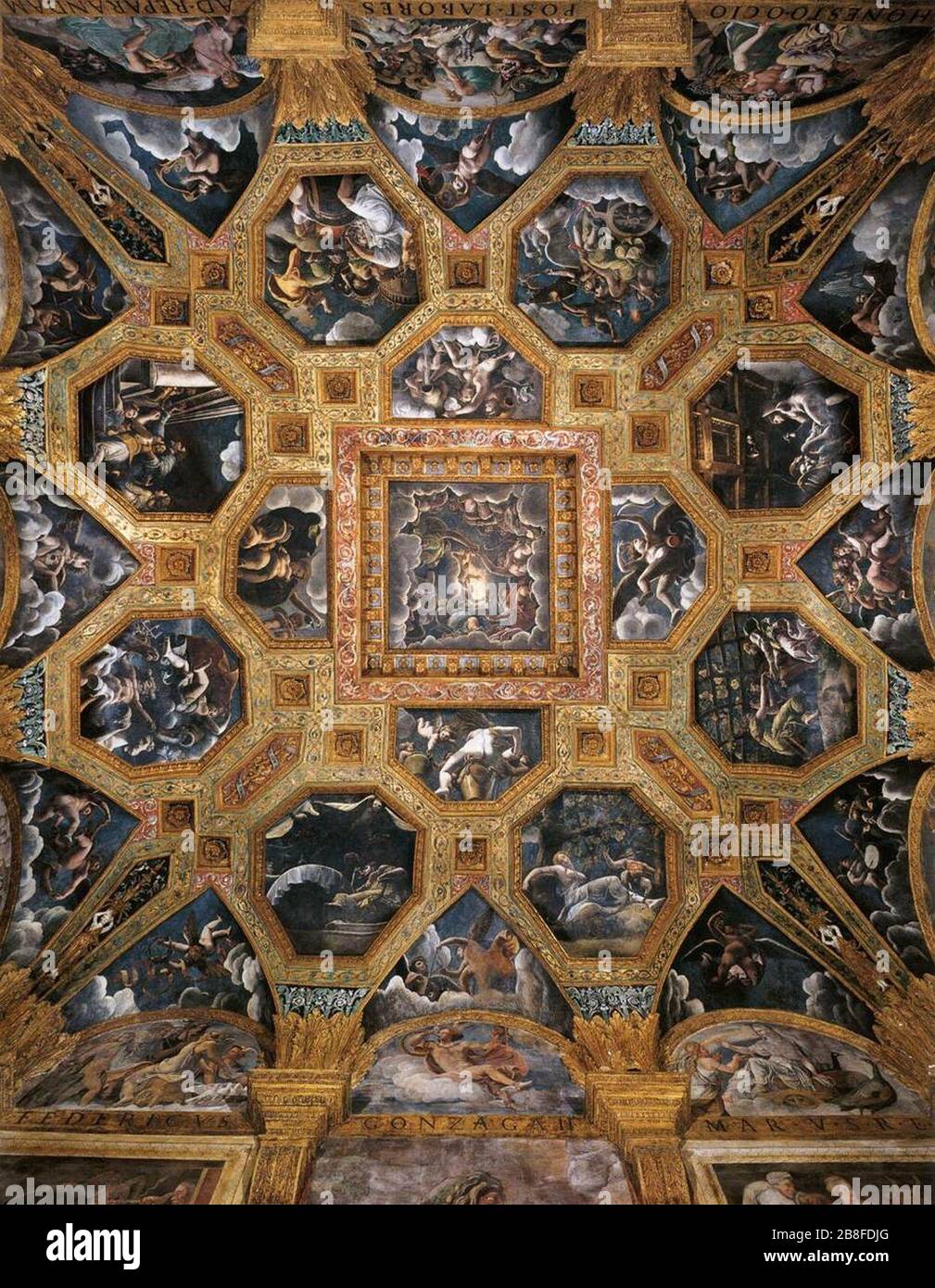 Giulio Romano - Vaulted ceiling Stock Photo - Alamy