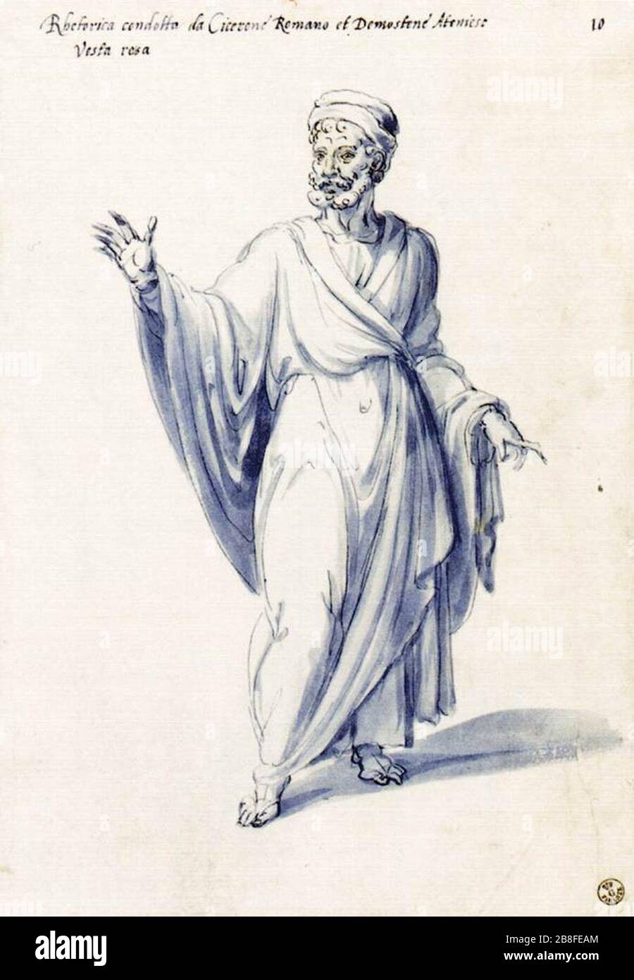 Giuseppe Arcimboldo - Costume of the allegorical figure ‘Rhetoric ...