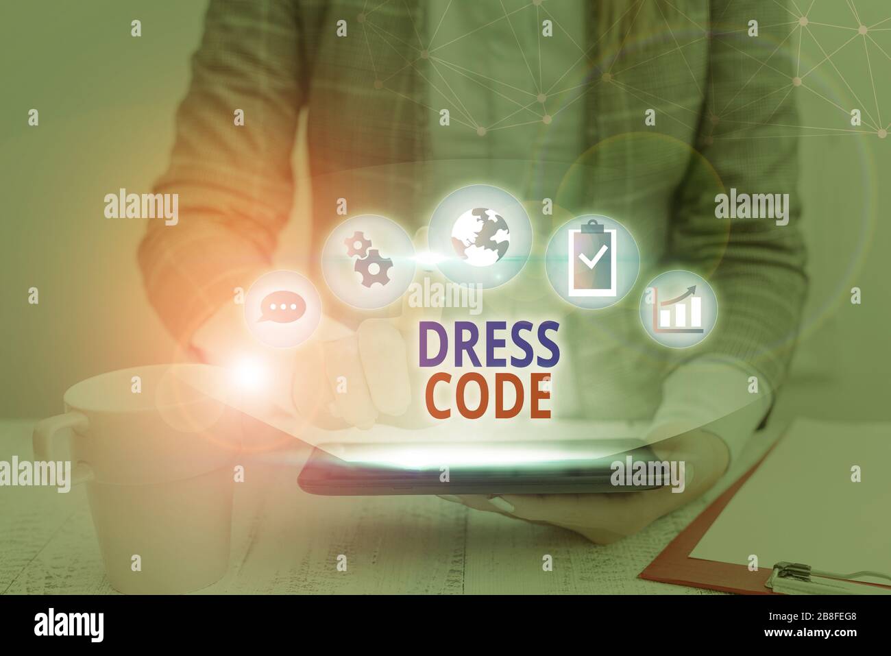 Word writing text Dress Code. Business photo showcasing an accepted way ...