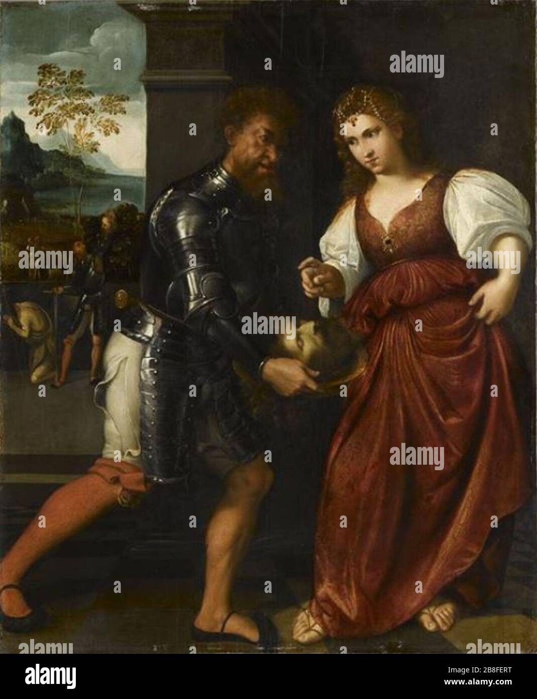 Giuseppe Caletti - Salome receiving the head of St. John the Baptist ...