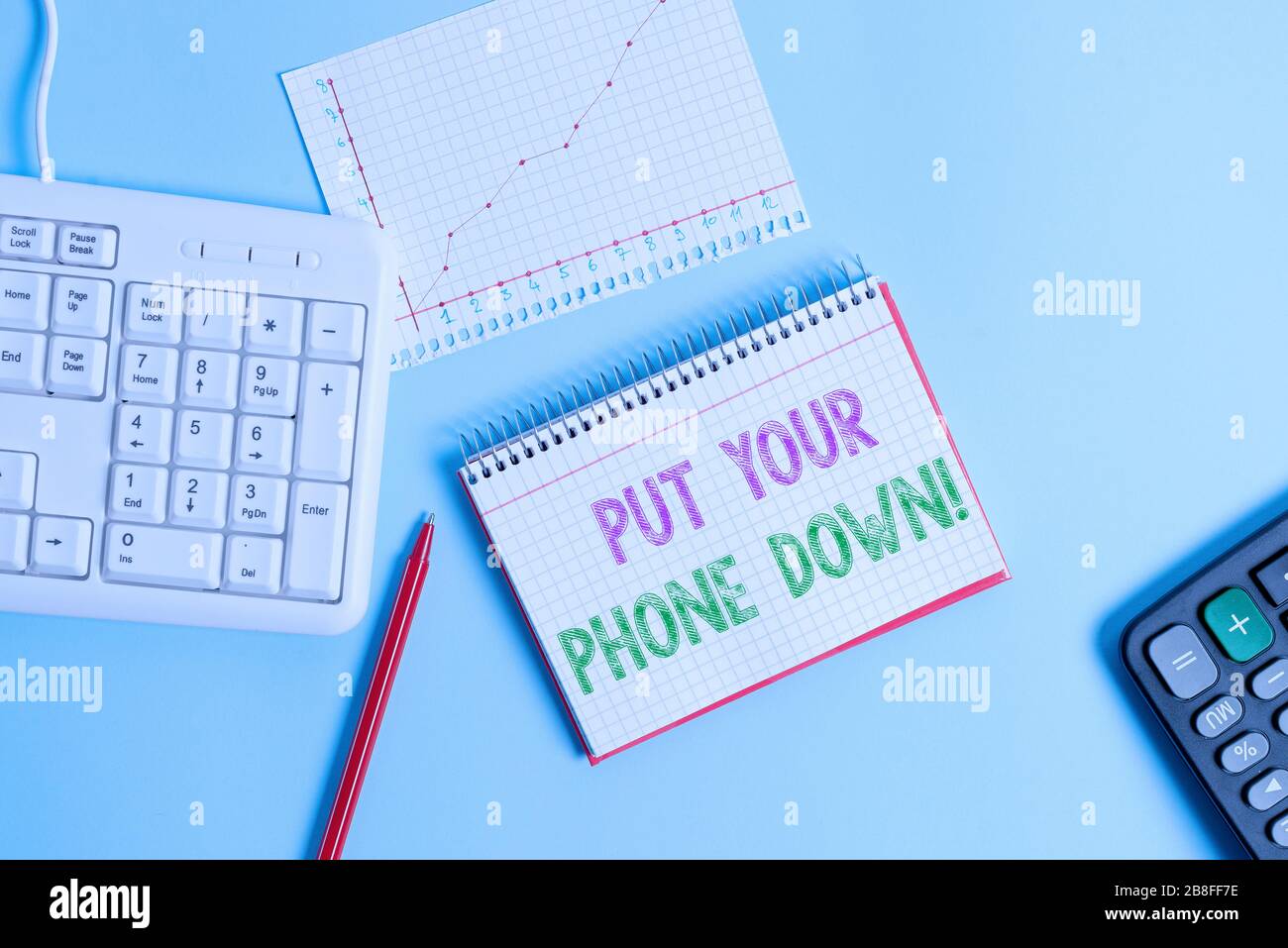 Text sign showing Put Your Phone Down. Business photo text end ...
